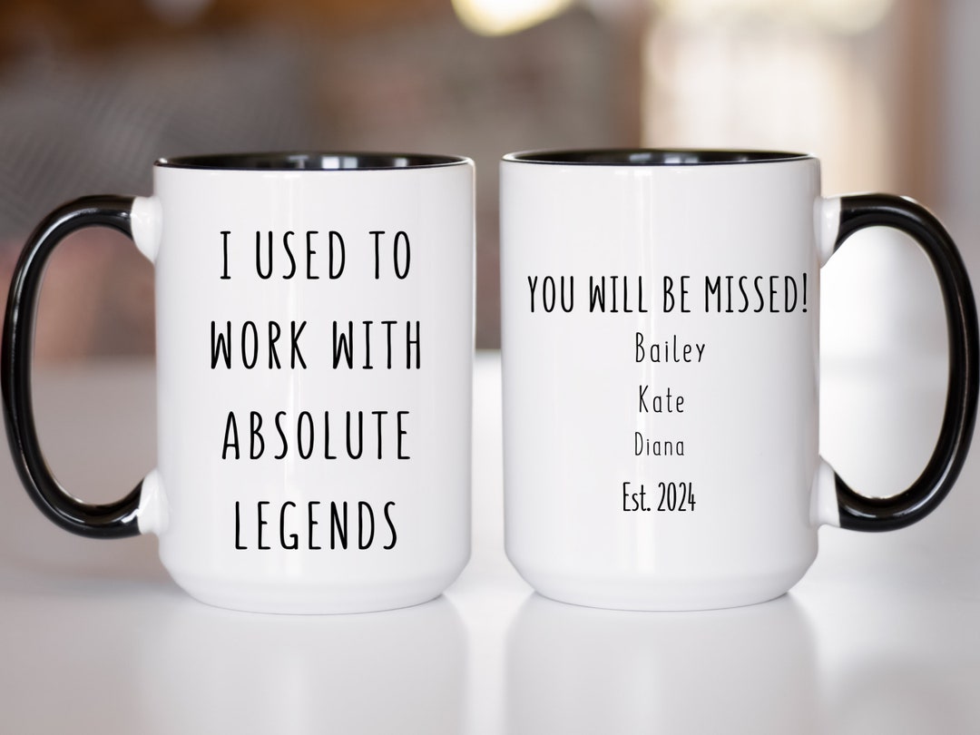 Absolute Legends Mug, Personalized Retirement Farewell Gift - Etsy