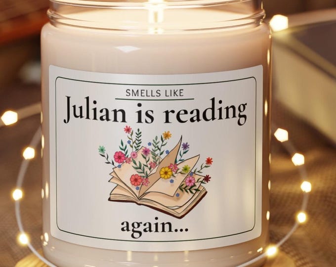 Fantasy Book Lover Inspired Candle Reading Girlfriend Book Nerd Gift ...