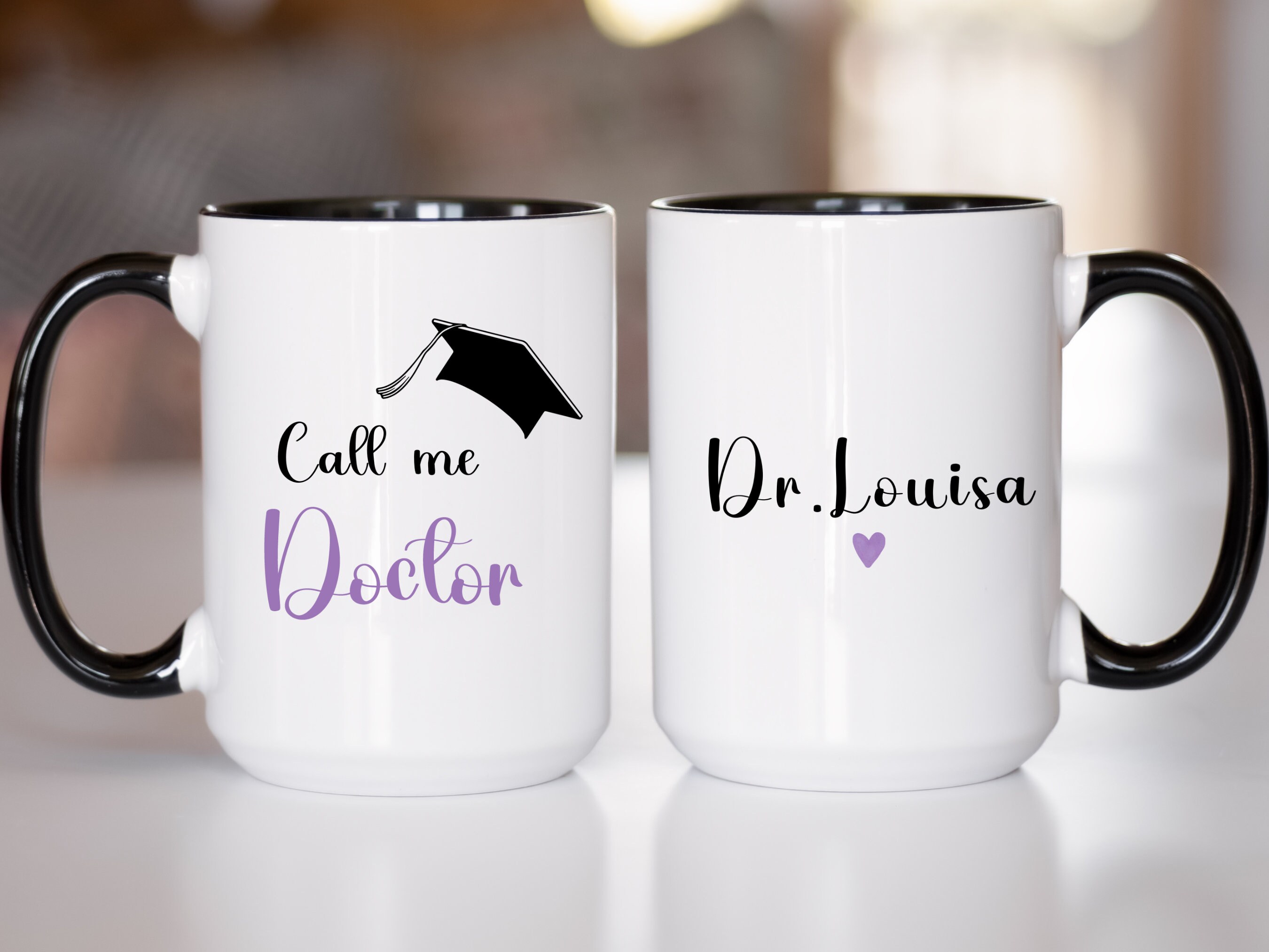Custom Dr Coffee Mug, Gift for Doctor, Medical School Graduation Gift ...