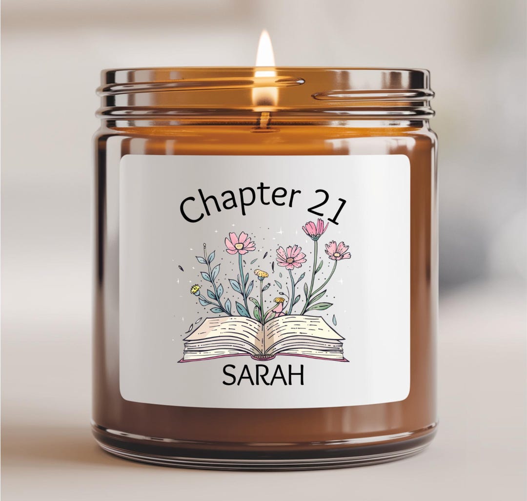 Custom 21st Birthday Candle for Her, Twenty First Birthday Candle for ...