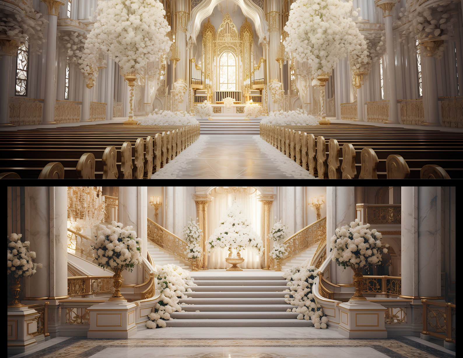 White and Gold Backdrops - Etsy