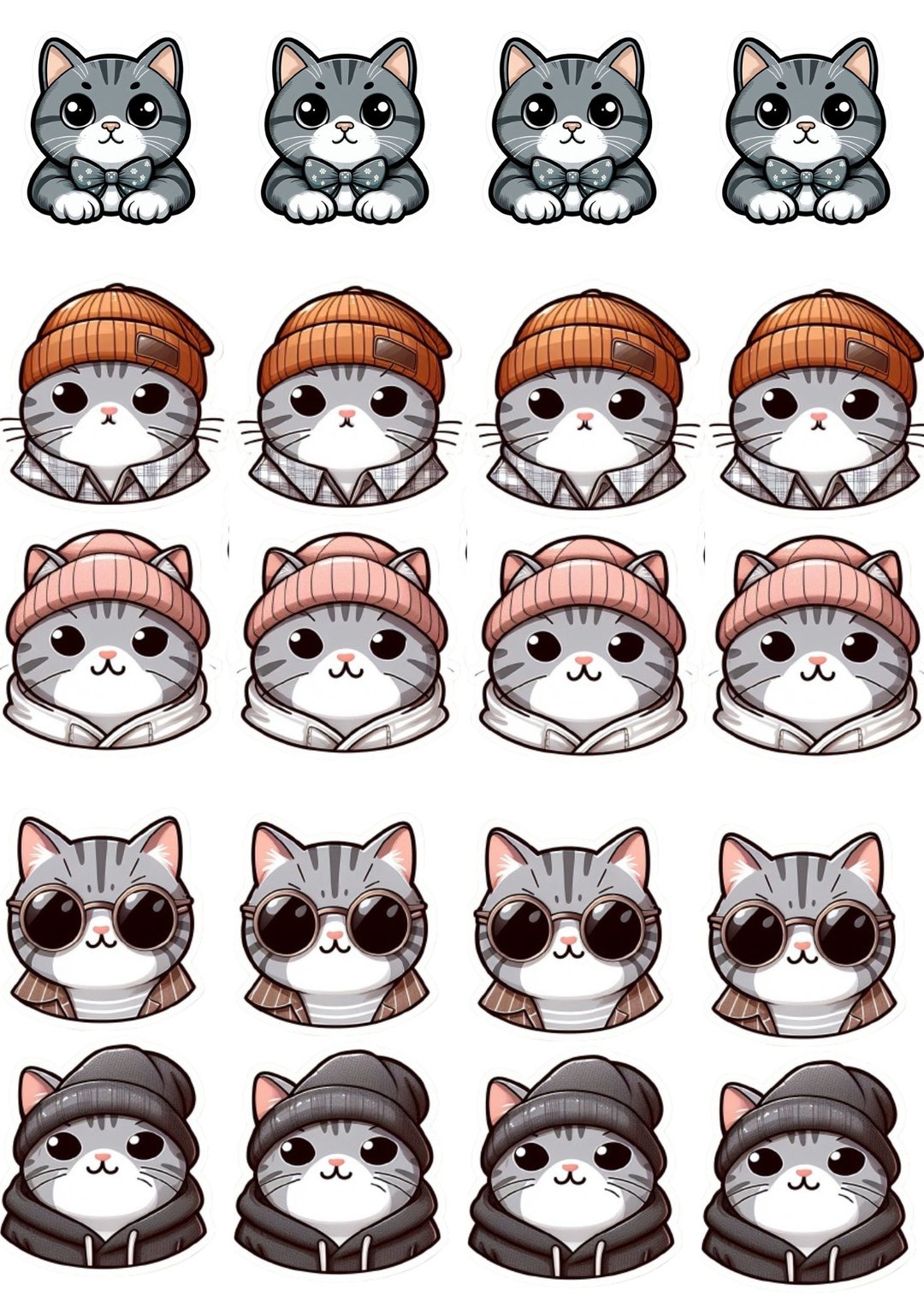 Tender Stickers of Kittens and Other Super Cute Ones. - Etsy