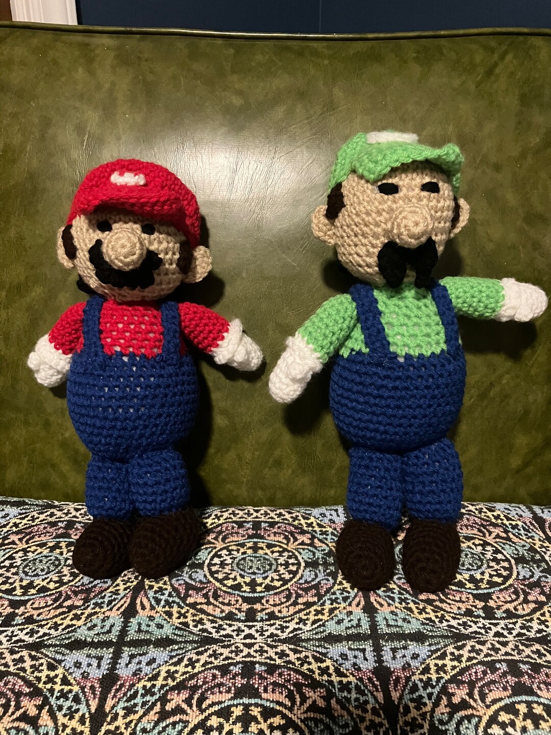 Mario Brothers Set Mario and Luigi Oversized - Etsy