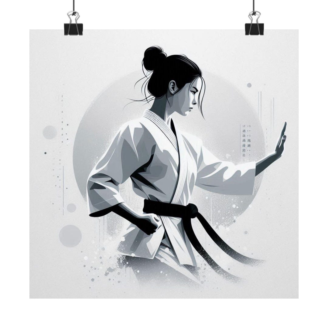 Karate/martial Arts Poster, Motivational Wall Art for Fitness Lovers ...