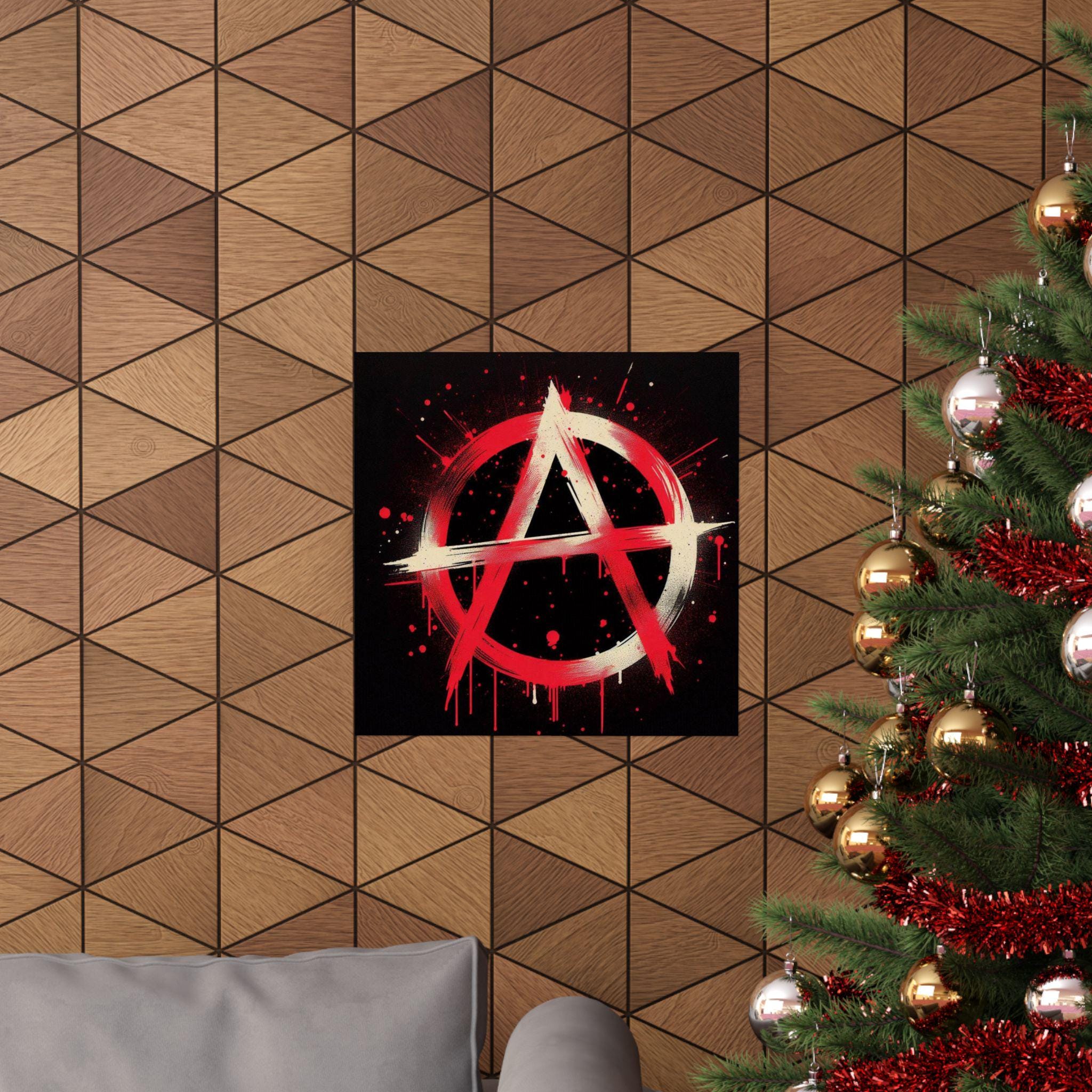 Anarchist Symbol Matte Vertical Posters, Wall Art Decor, Alternative ...