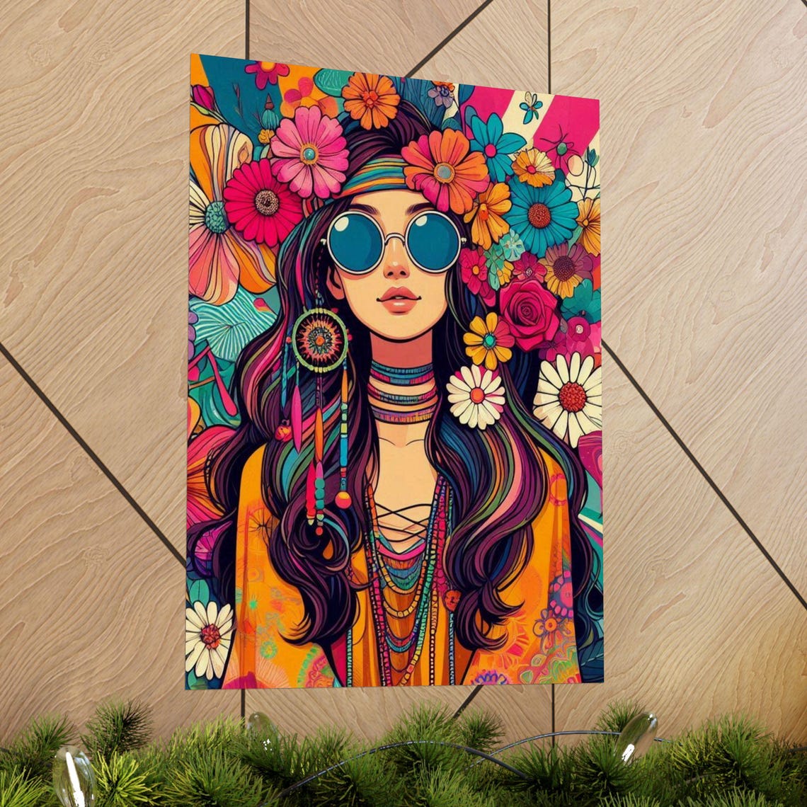 Vertical Posters, Groovy 70's Love, Matte Wall Art, Retro Room Decor ...