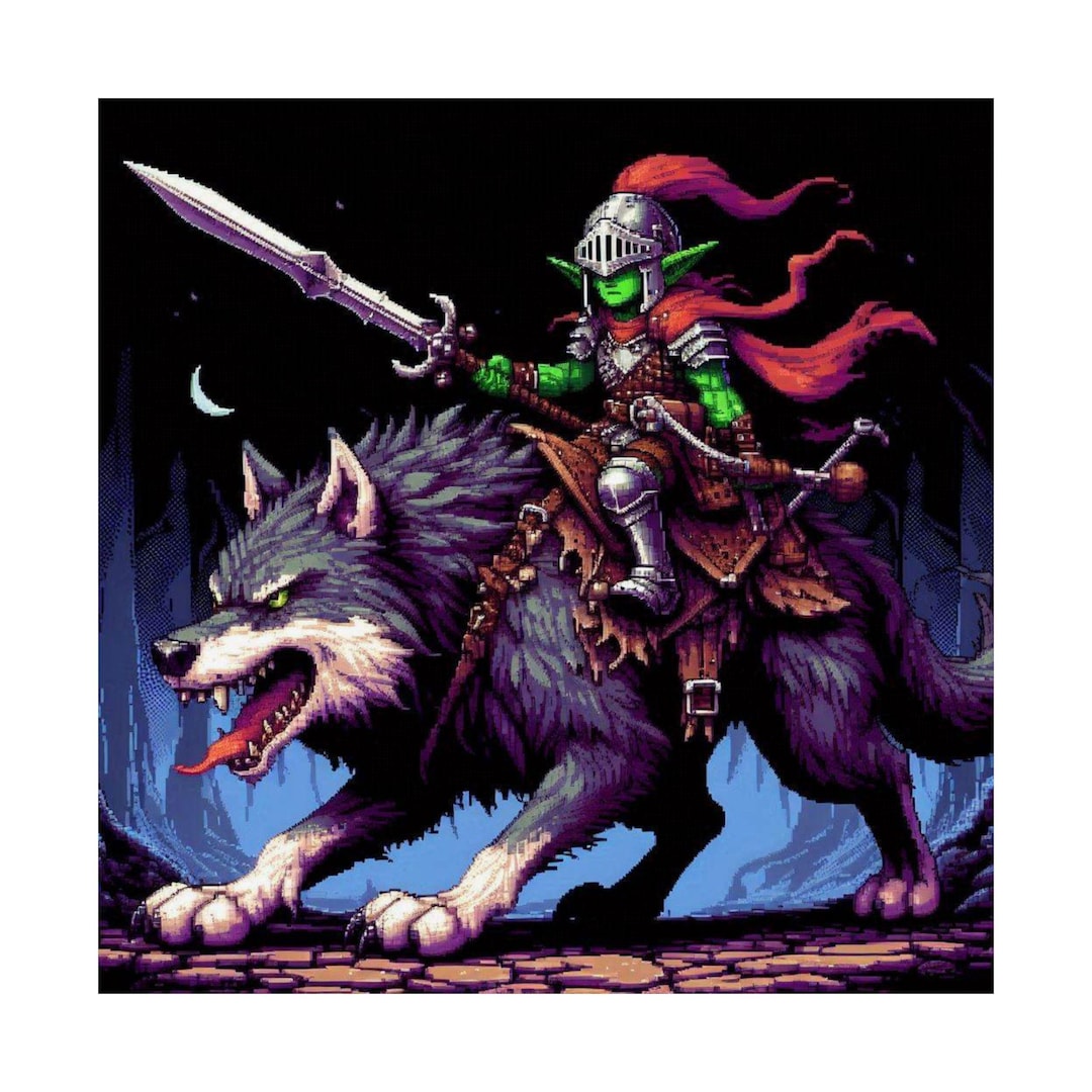 16-bit, Fantasy Adventure Poster, Wall Art for Gamers, Unique Home ...
