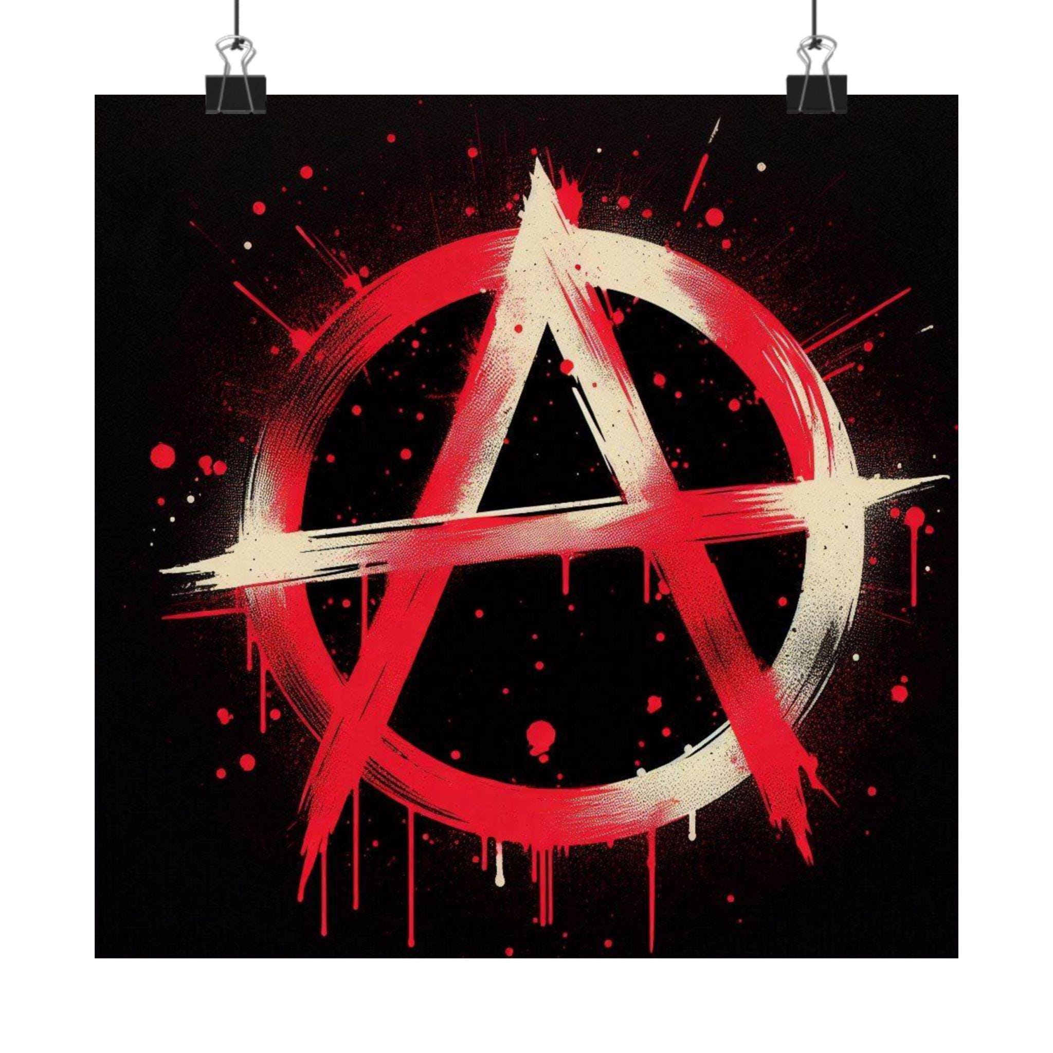 Anarchist Symbol Matte Vertical Posters, Wall Art Decor, Alternative ...