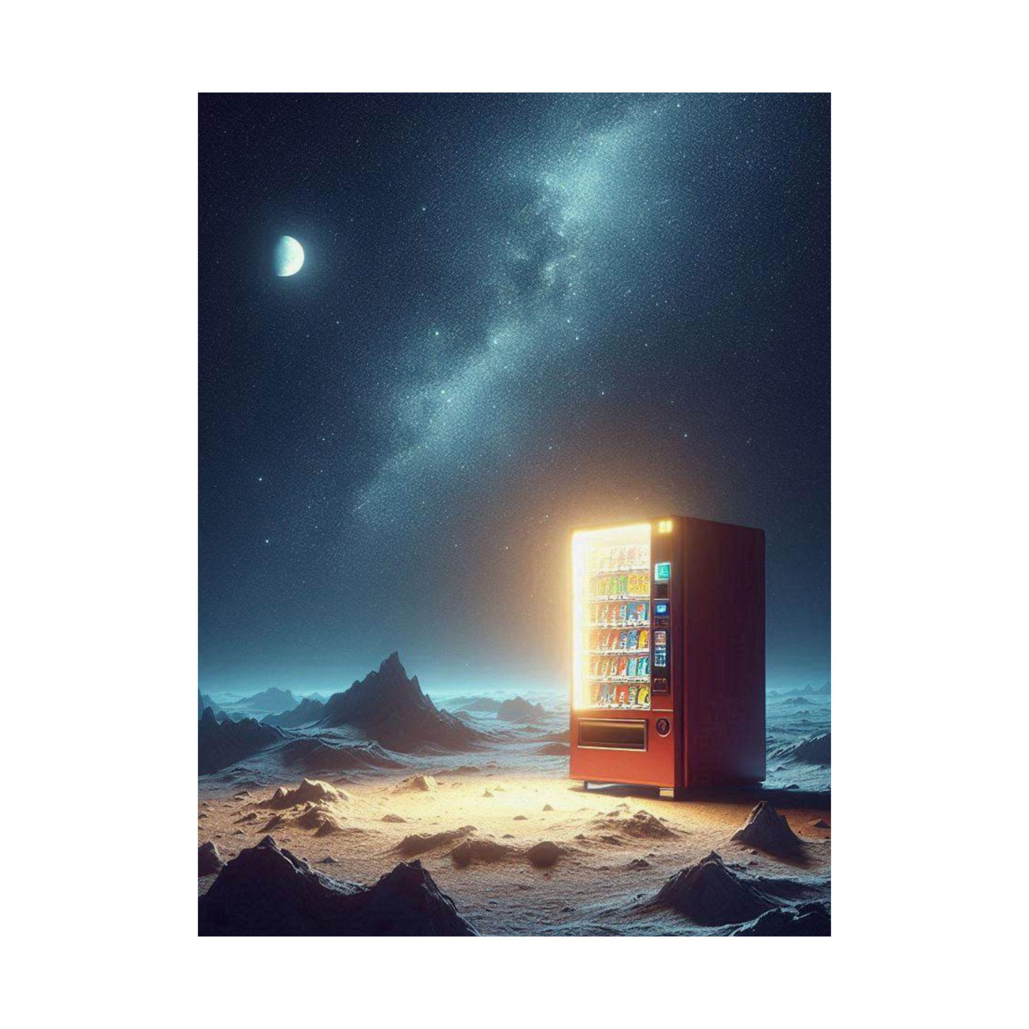 Cosmic Vending Machine Poster Print, Space Art Wall Décor, Unique Home ...