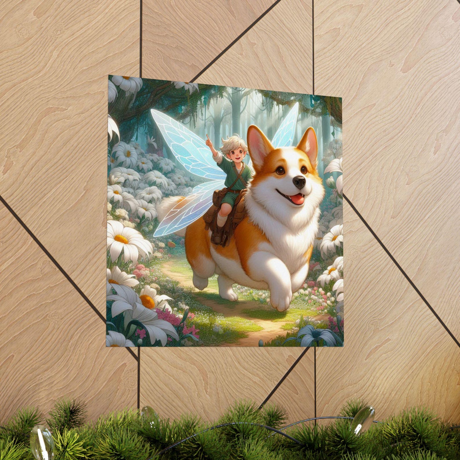 Whimsical Corgi Fairy Tale Poster: Magical Nursery Art - Etsy