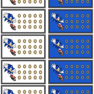 Sonic the Hedgehog IN-COLOR Behavior Reward Incentive Chart SET 3 ...