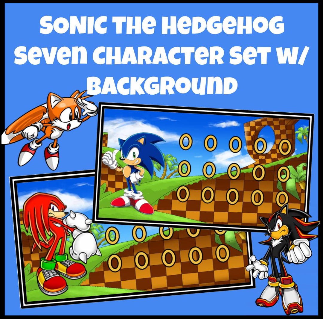 Sonic the Hedgehog 7 CHARACTER Behavior Reward Chart Set 28 PAGES TOTAL ...