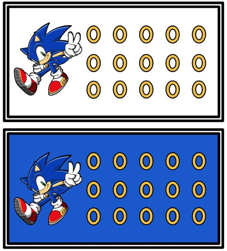 Sonic the Hedgehog IN-COLOR Behavior Reward Incentive Chart SET 3 ...