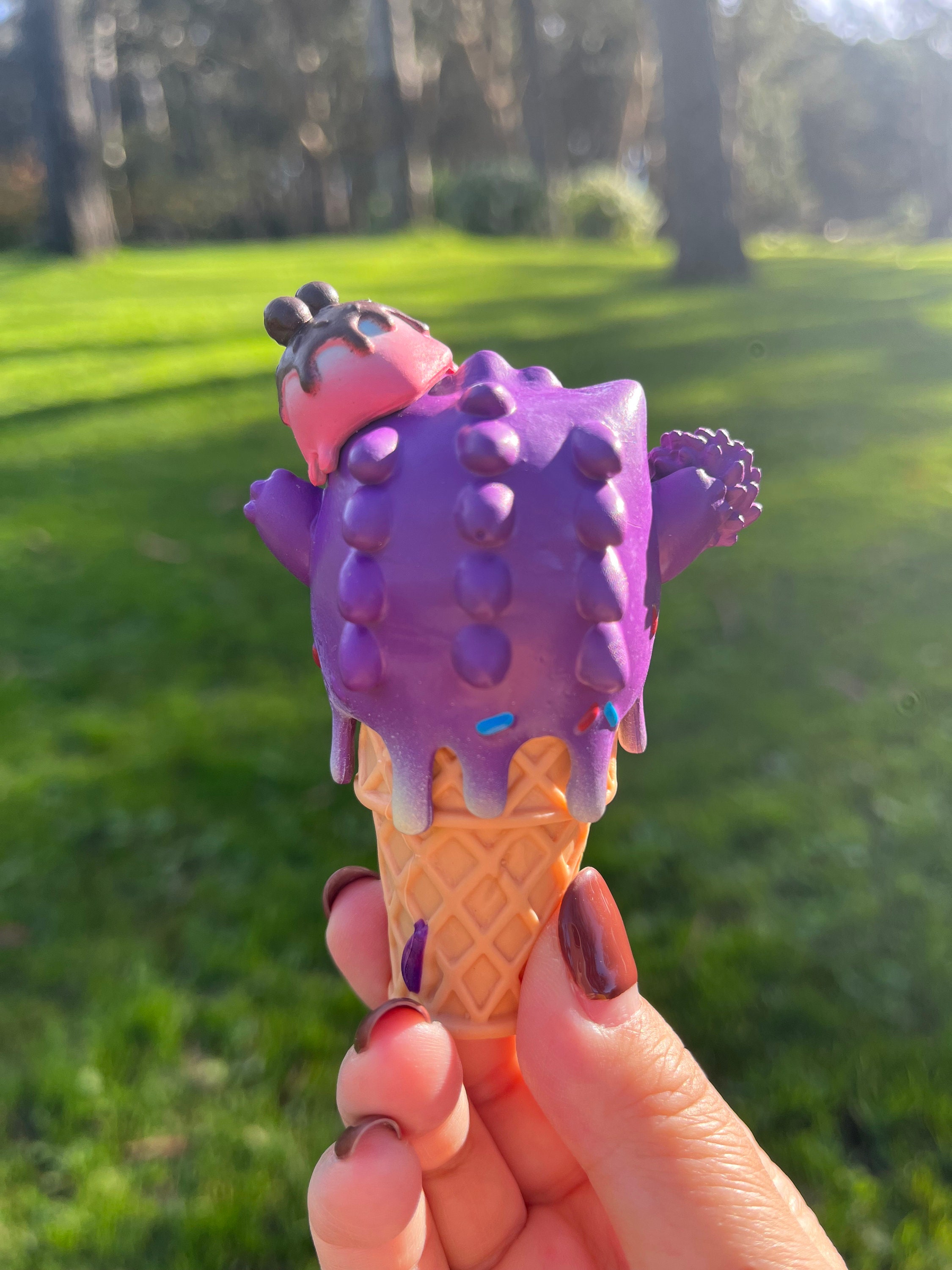 Brand New Pokémon Gengar Kawaii Ice Cream Figure Status Office - Etsy