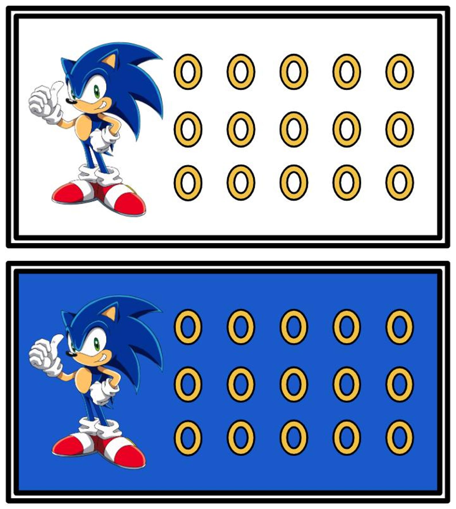 Sonic the Hedgehog IN-COLOR Behavior Reward Incentive Chart SET 3 ...
