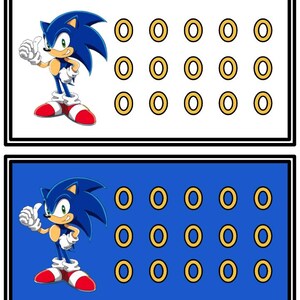 Sonic the Hedgehog IN-COLOR Behavior Reward Incentive Chart SET 3 ...