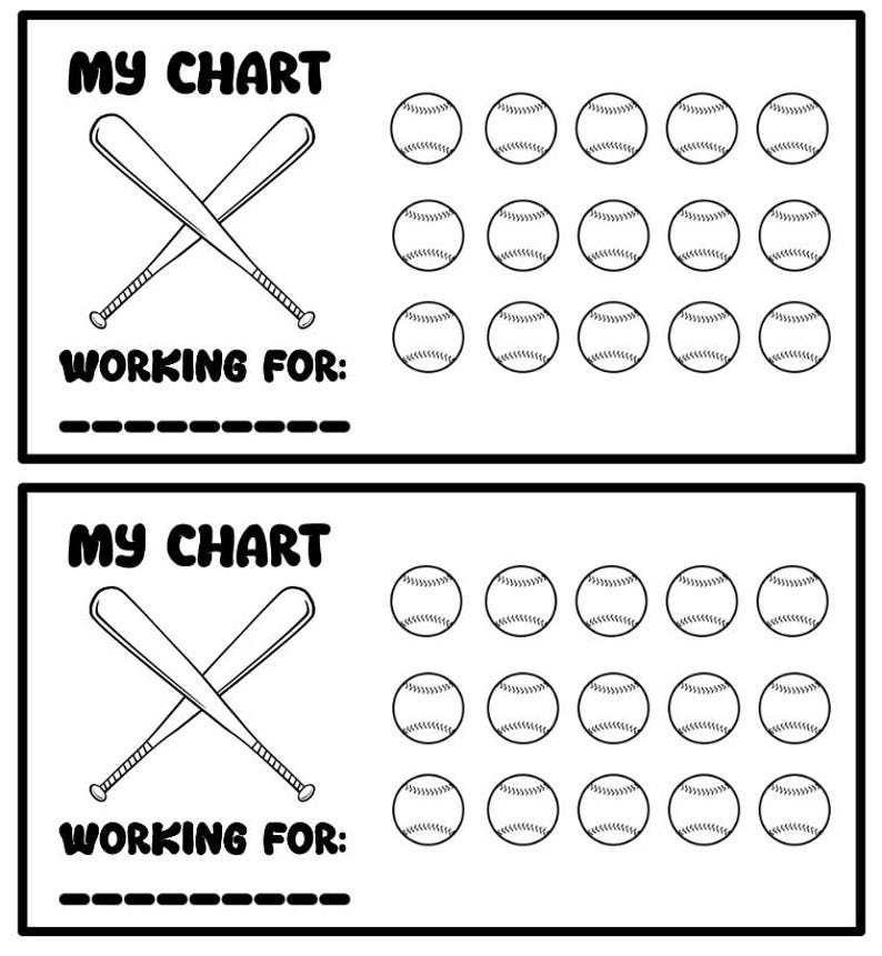 Sports Behavior Chart - Football, Basketball, Baseball - PBIS - 3 Sizes ...