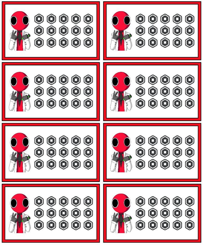 Roblox Red Rainbow Friend IN-COLOR Behavior Chart 3 Styles 2 Sizes ...