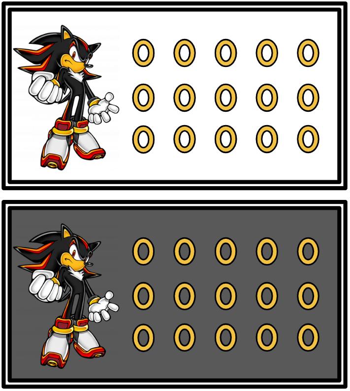 Shadow From Sonic the Hedgehog Coins IN-COLOR Behavior Chart SET 3 ...