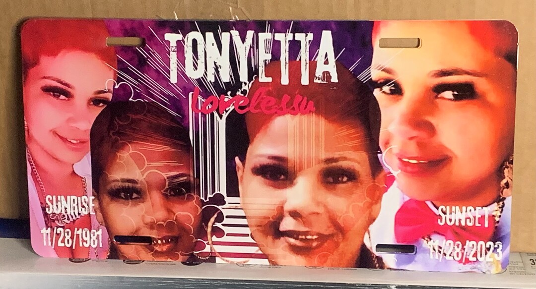 Memory License Plate, Photo Memorial Plate, Personalized License Plate ...