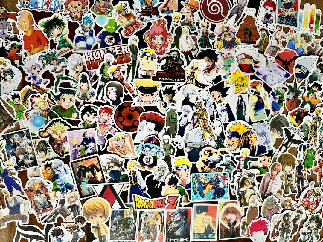 Mixed Anime Sticker Packs: Waterproof Vinyl, Chibi Kawaii Fan Art - Etsy