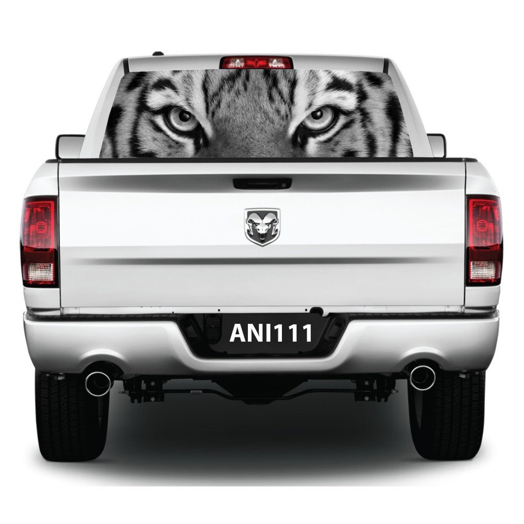 Rear Window Graphic Decal Sticker, Perforated Window Film Tint, One Way ...