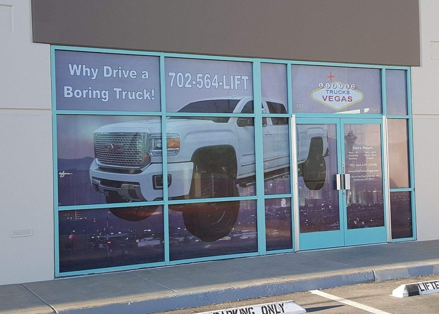 Custom Perforated Window Sign Decal, One Way Vision Film, See Thru ...