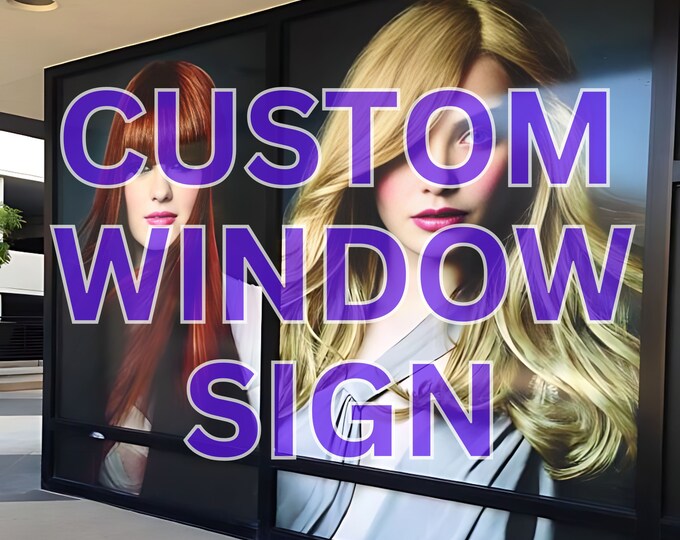 Hair Salon 33 Perforated Mesh One Way Vision See-through Window Vinyl ...