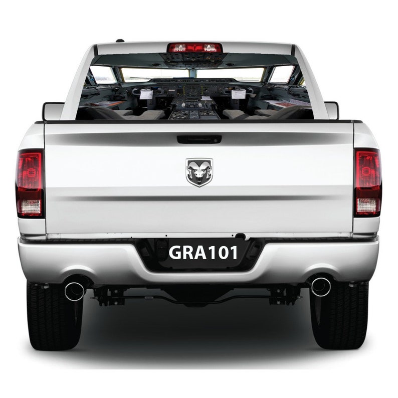 Rear Window Graphic Decal Sticker, Perforated Window Film Tint, One Way ...