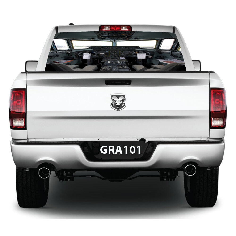 Rear Window Graphic Decal Sticker, Perforated Window Film Tint, One Way ...