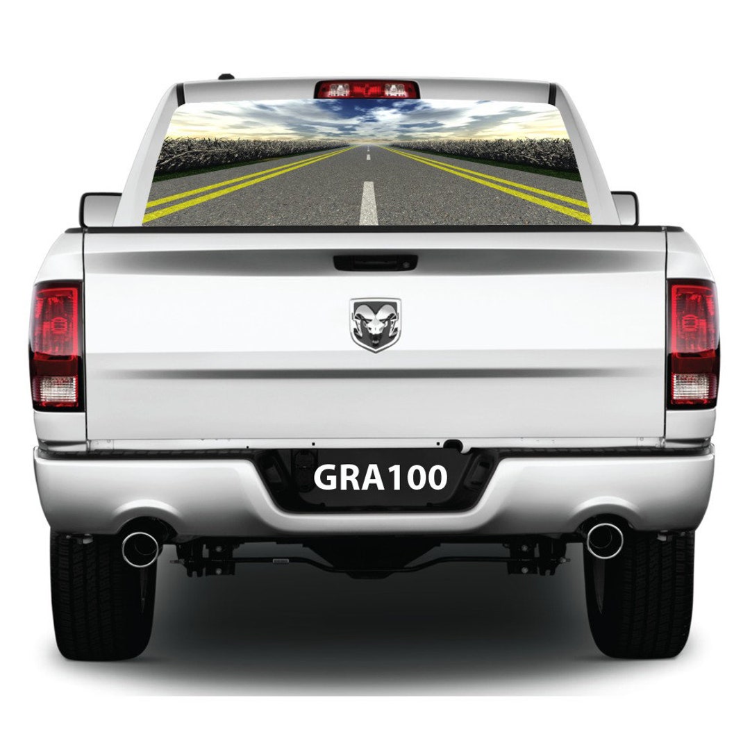 Rear Window Graphic Decal Sticker, Perforated Window Film Tint, One Way ...