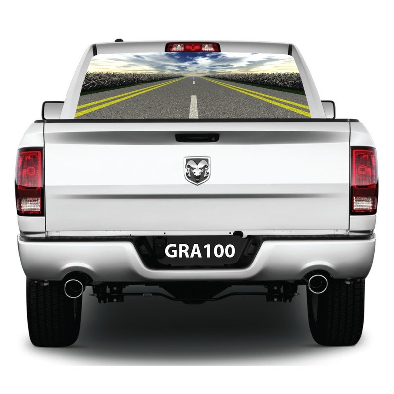 Rear Window Graphic Decal Sticker, Perforated Window Film Tint, One Way ...