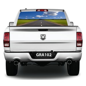 Rear Window Graphic Decal Sticker, Perforated Window Film Tint, One Way ...