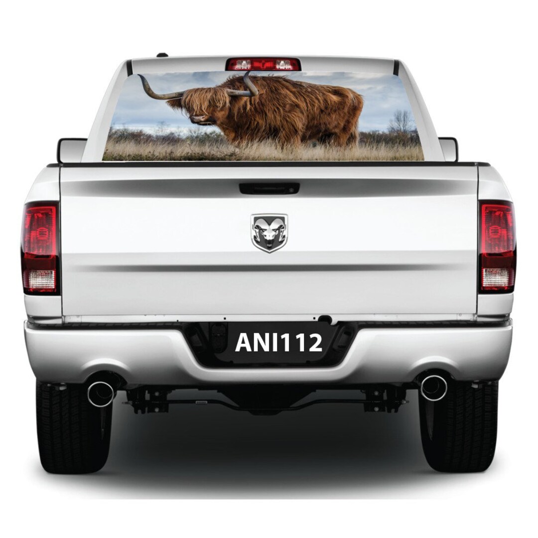 Rear Window Graphic Decal Sticker, Perforated Window Film Tint, One Way ...