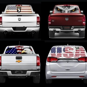 Rear Window Graphic Decal Sticker, Perforated Window Film Tint, One Way ...