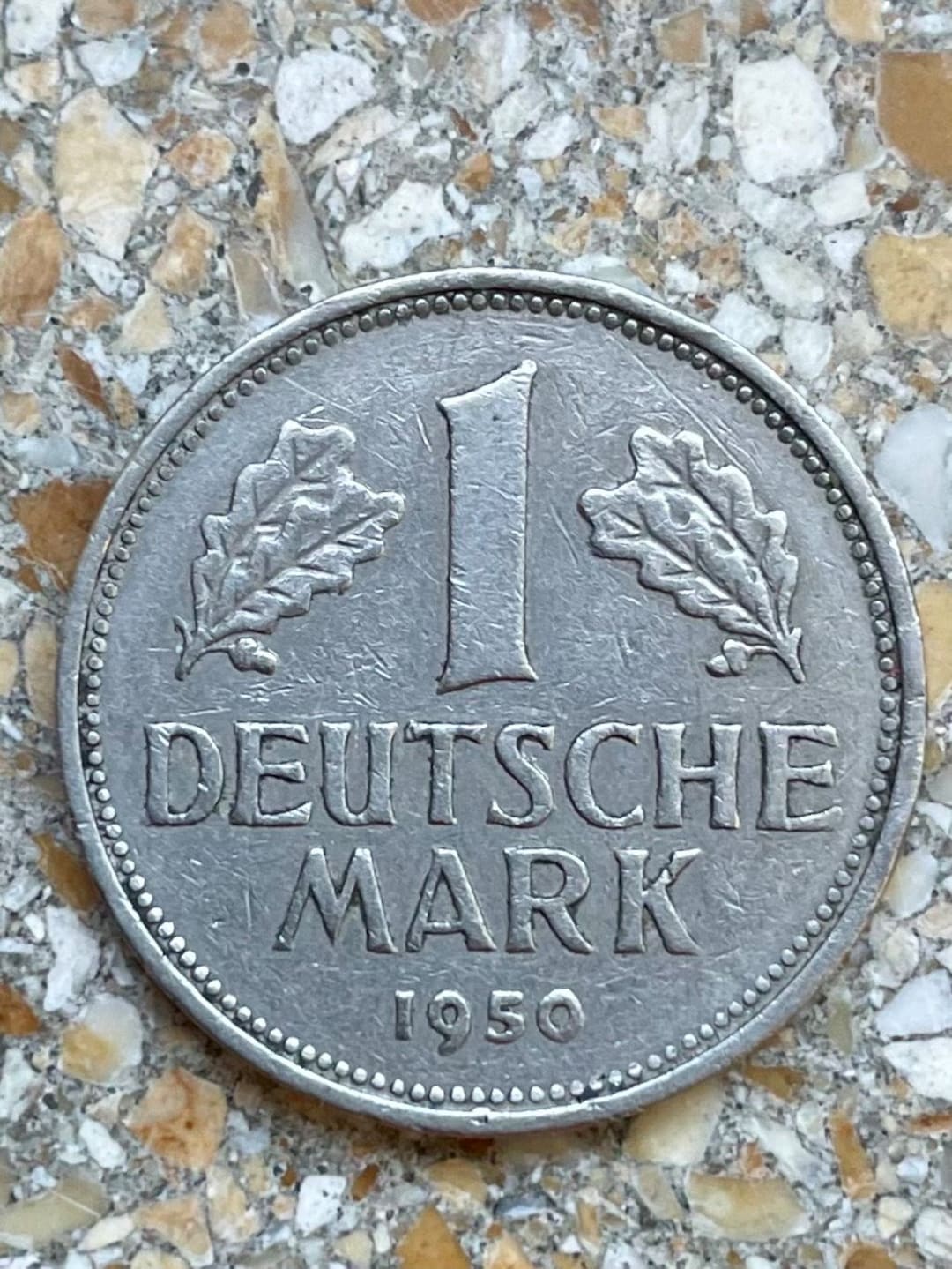 1 DM Deutsche Mark 1950 F Münze - Etsy.de