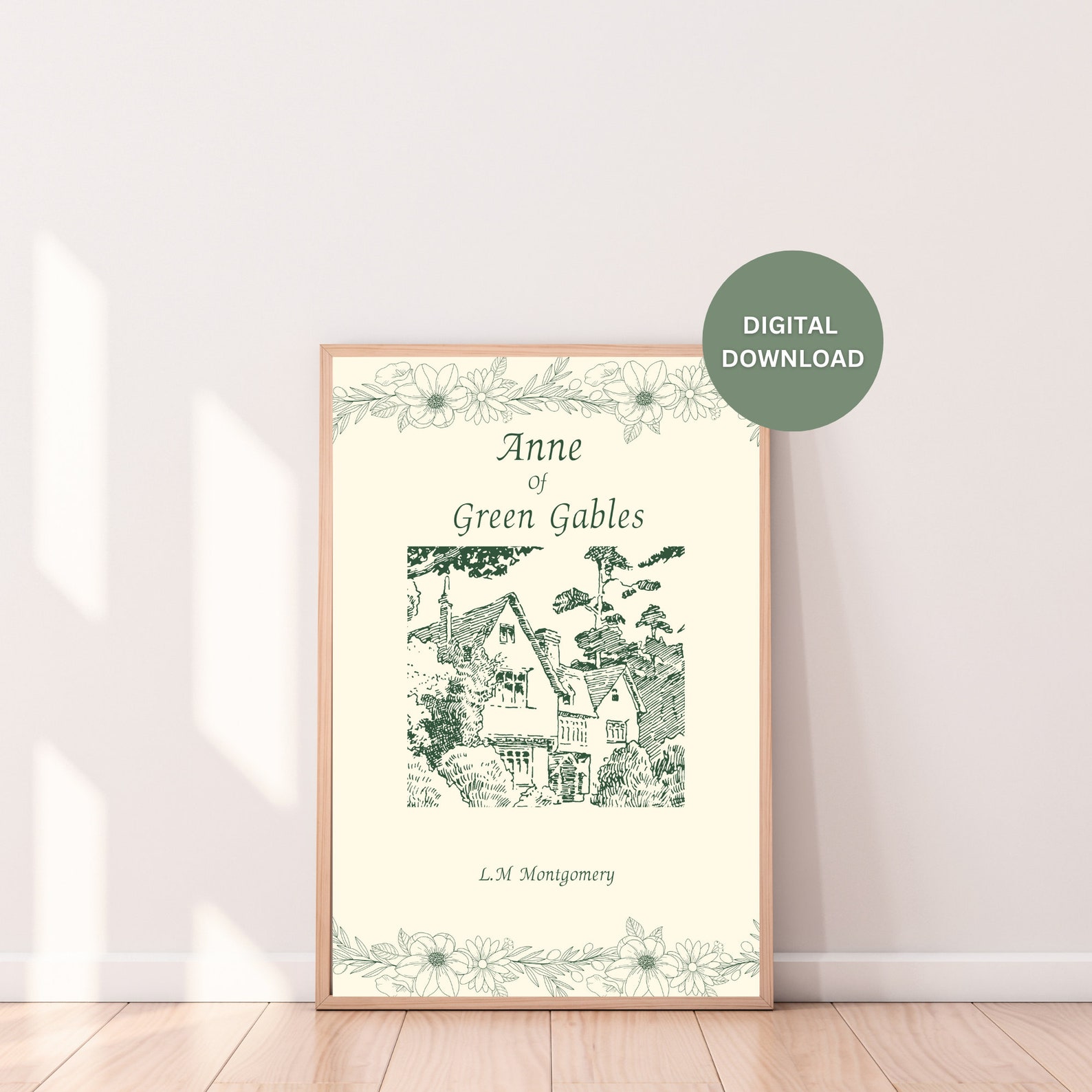 Anne With an E Printable Wall Art, Anne of Green Gables Wall Art ...