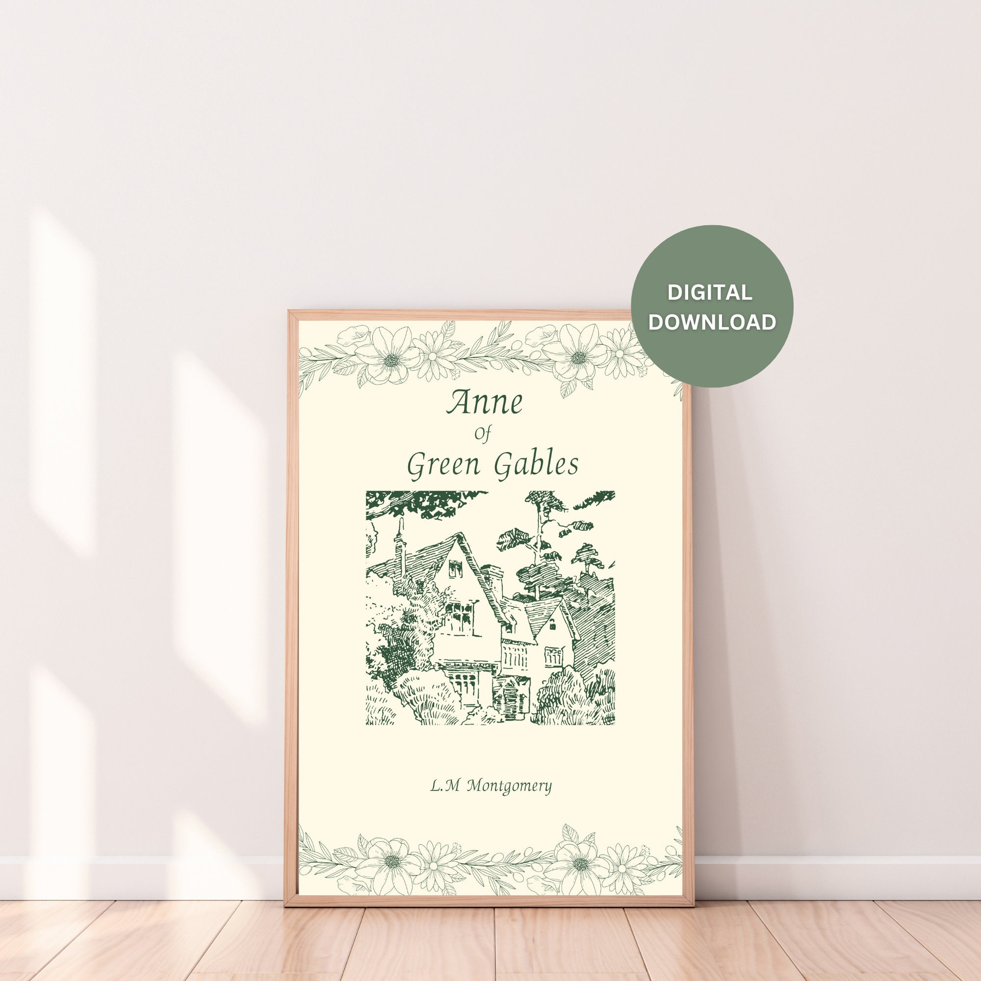 Anne With an E Printable Wall Art, Anne of Green Gables Wall Art ...