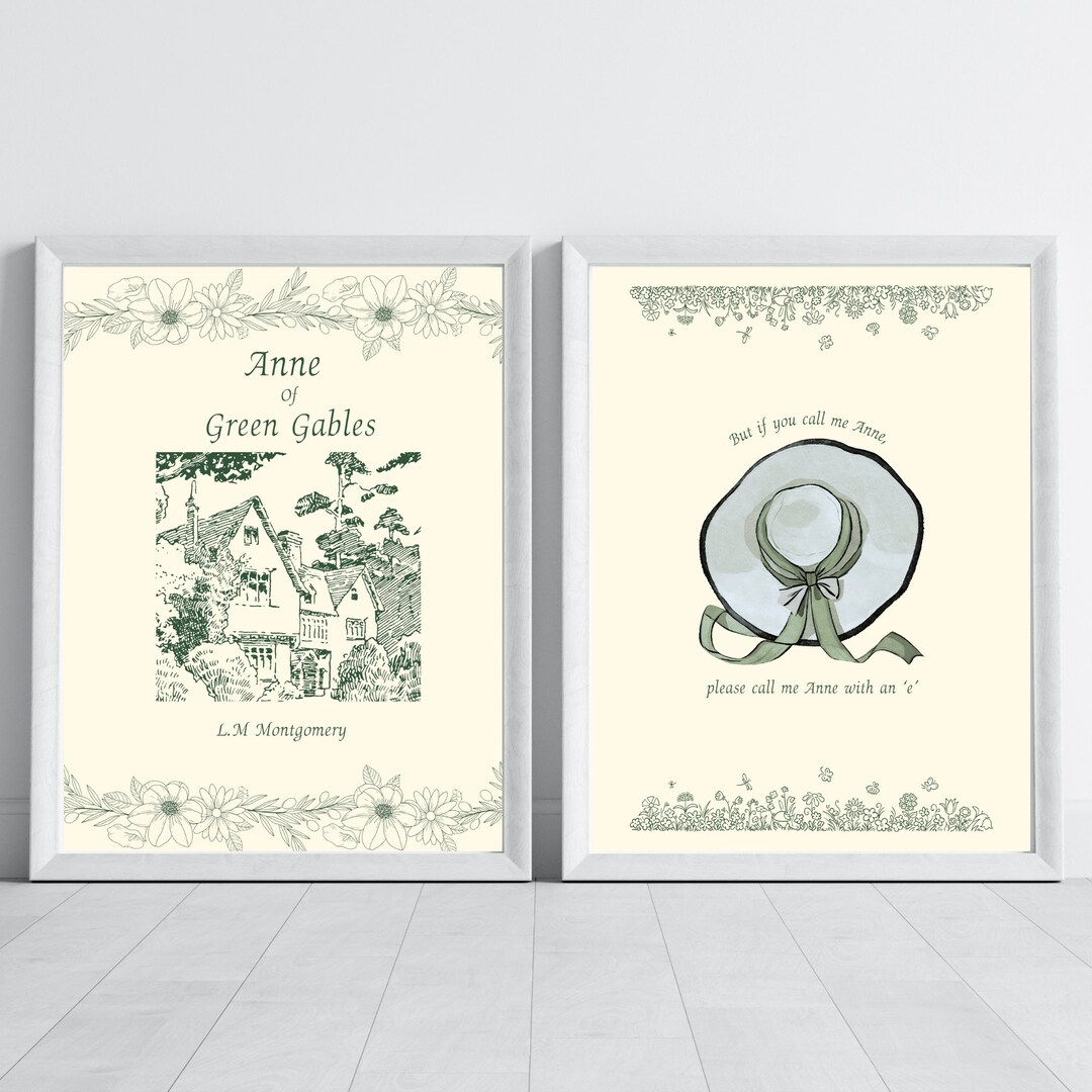 Anne With an E Printable Wall Art, Anne of Green Gables Wall Art ...