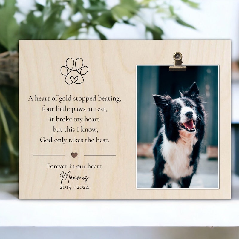 Pet Memorial Frame - Etsy