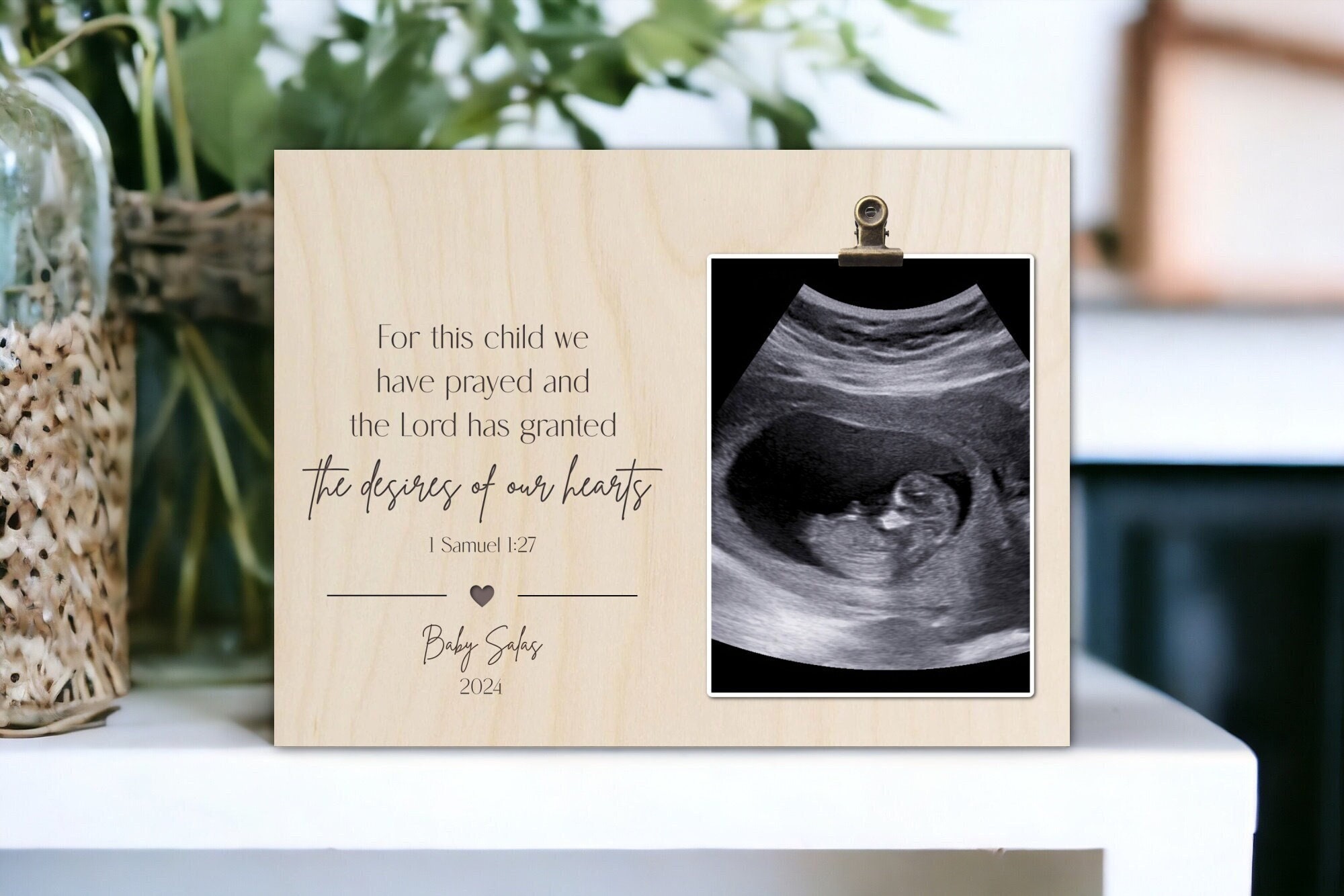 For This Child We Have Prayed, Personalized Pregnancy Frame, Pregnancy ...