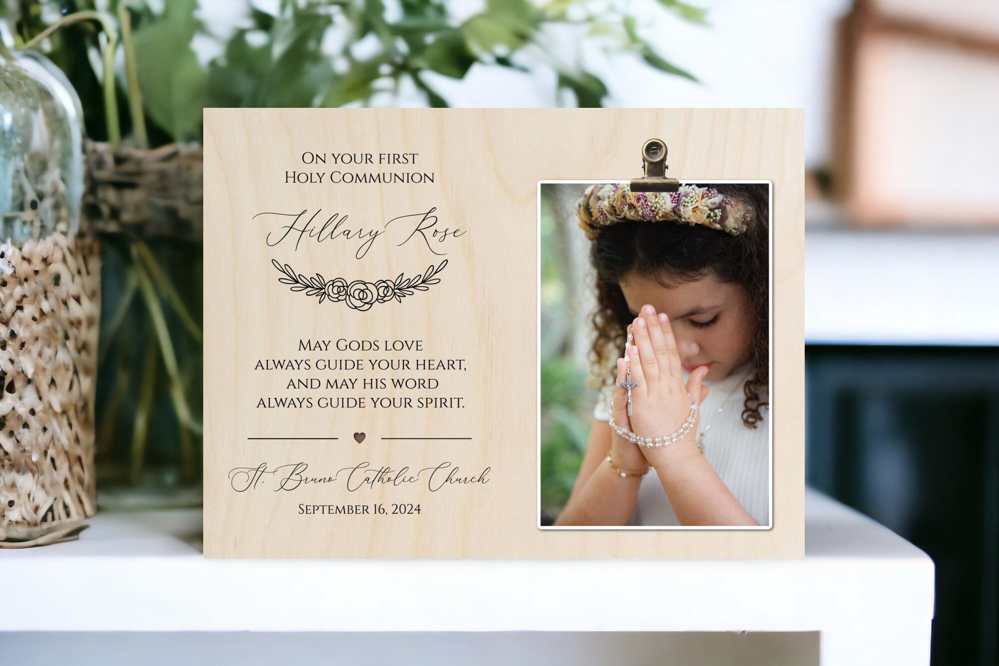 Personalized First Communion Gift for Girls, First Holy Communion ...