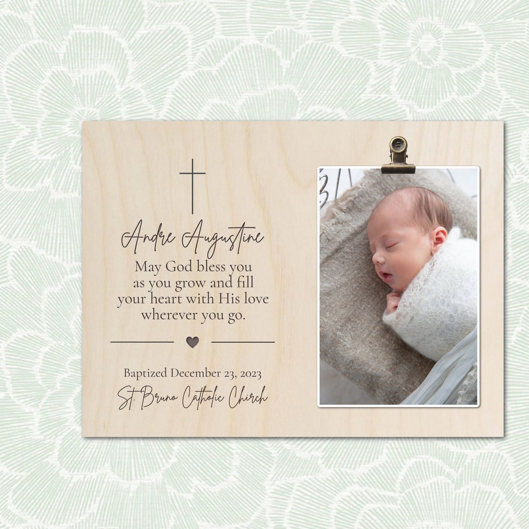 Personalized Baptism Frame, Personalized Christening Frame, Baptism ...