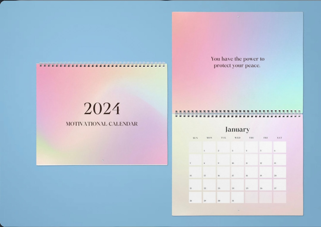 2024 Motivational Calendar - Etsy
