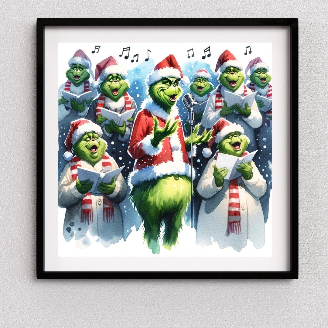 Unique Grinch-themed Christmas Printables Perfect for Holiday Decor and ...