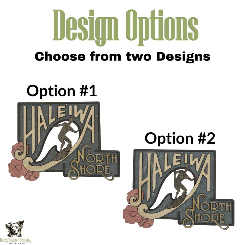 North Shore Oahu Hawaii Wooden Magnet - Surf-inspired Design - Haliewa ...