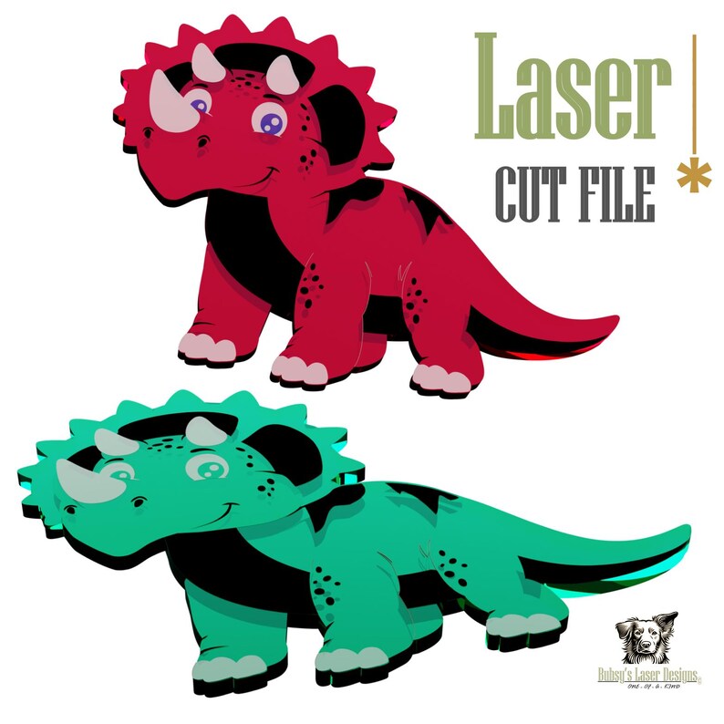 Baby Dinosaur SVG: 3D Laser Cut File, Nursery Wall Art (digital ...