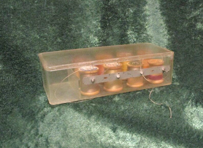 Plastic Spool Holder Box With Individual Cutters for Each Spool ...