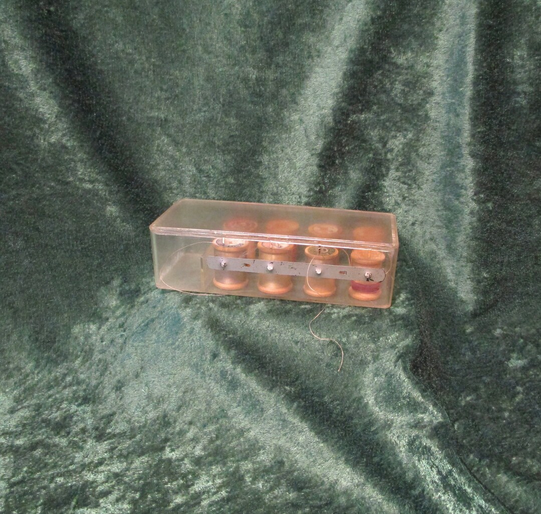 Plastic Spool Holder Box With Individual Cutters for Each Spool ...