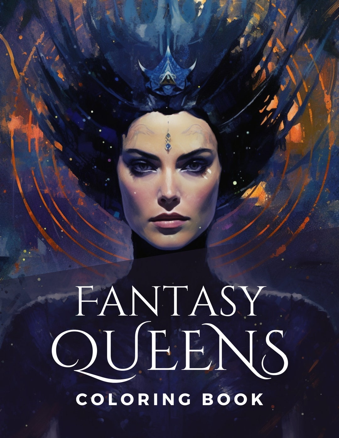 Fantasy Queens Coloring Book - Etsy